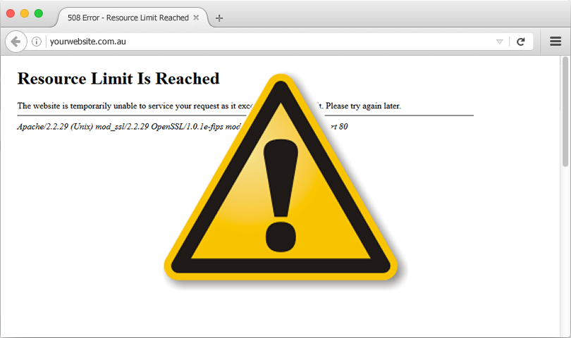 رفع خطای Resource Limit is Reached | خطای 508 | سینداد